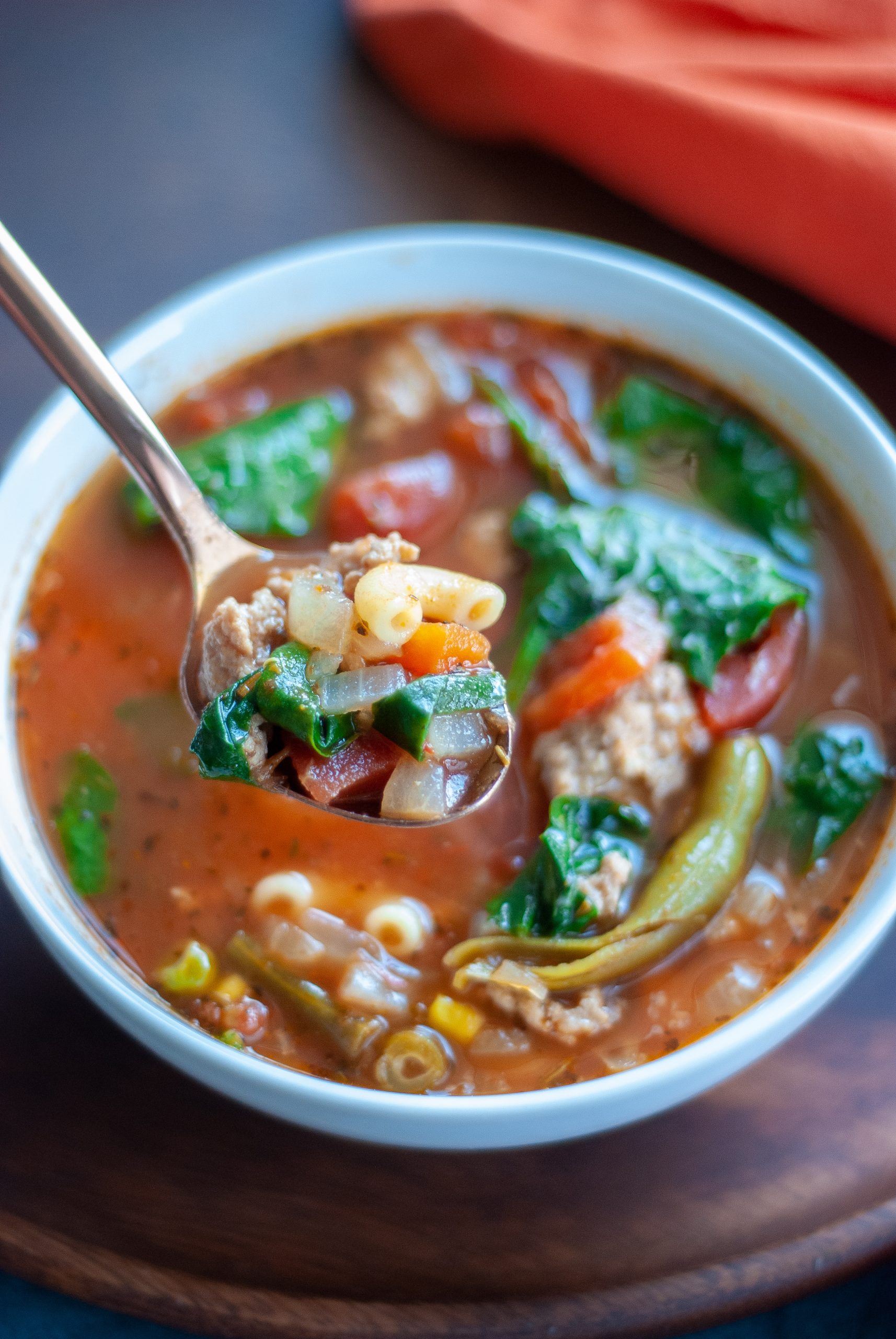 Turkey Minestrone Soup - Macrostax