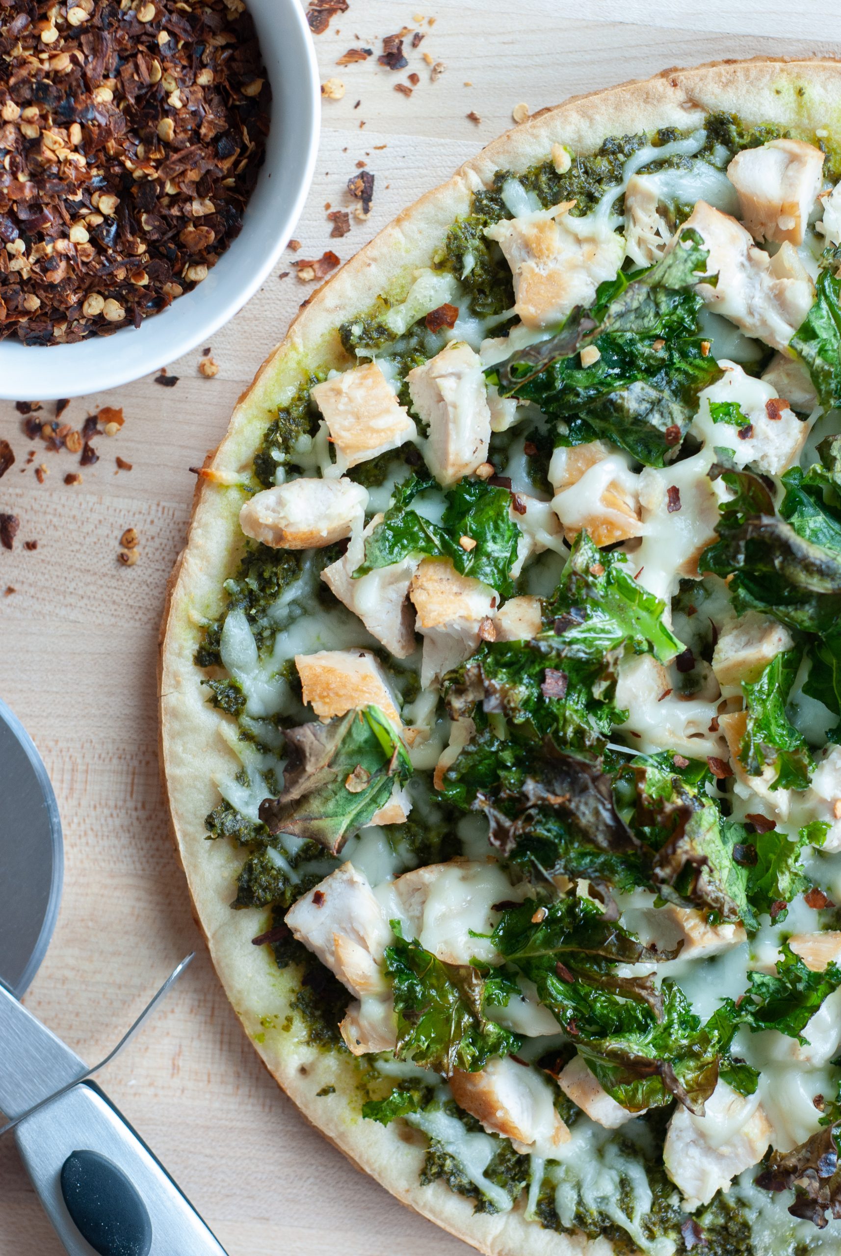 Chicken Pesto Pizza - Macrostax