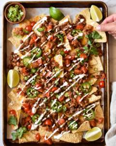 Healthy Loaded Nachos - Macrostax