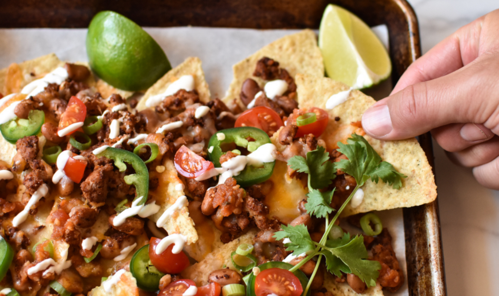 Healthy Loaded Nachos - Macrostax