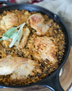 Sage Chicken and Wild Rice Skillet - Macrostax